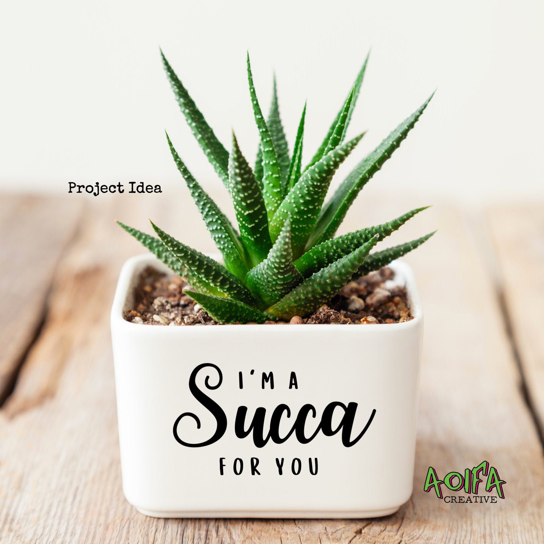 DIGITAL DOWNLOAD I'm a Succa for You Png/svg Plants Succulent, for ...