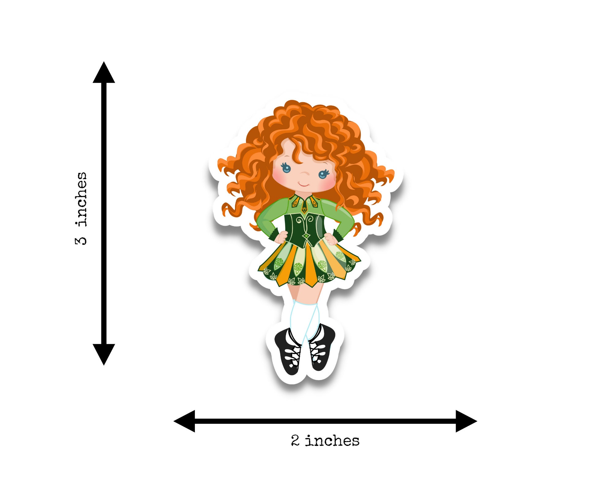 Irish Dancer Sticker Irish Dancer Decal Irish Dance Dancer - Etsy
