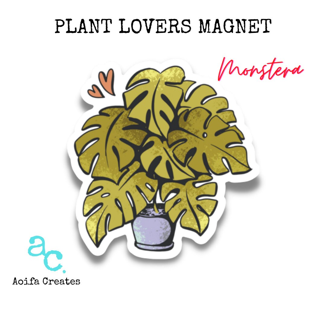 Monstera Love Magnet, Monstera Plant, Tropical Plants, Magnet Fridge ...