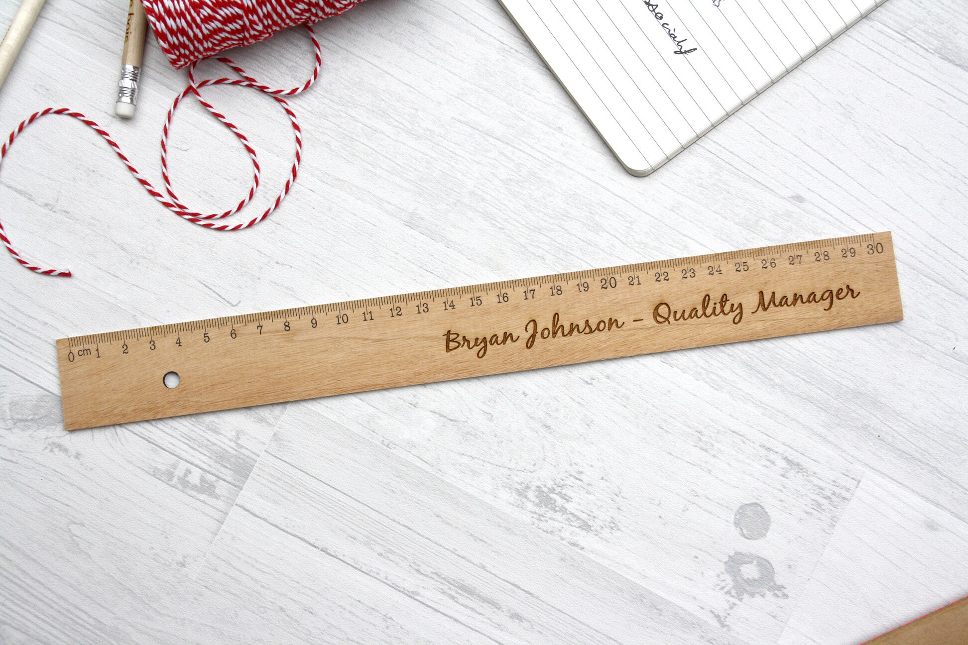 Personalized Wooden Ruler Unique Desk Accessory - Etsy UK