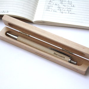 Custom Pen in Wood and Metal, Personalized With Your Text Engraved by ...