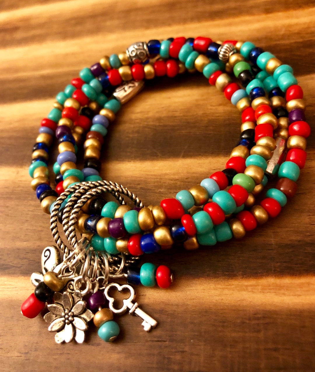 The Funky Hippie Bohemian Feel of the Bracelet's Seed - Etsy UK
