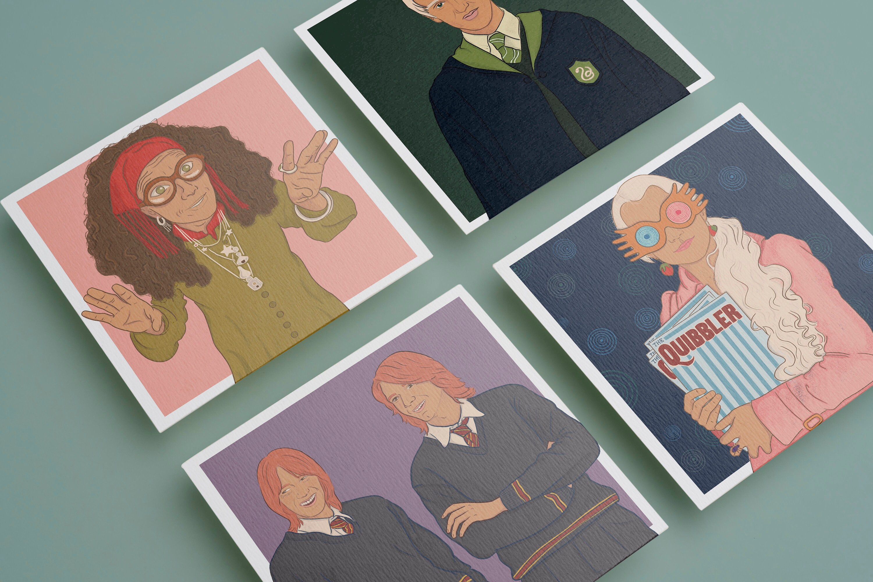 Divination Delights: Professor Sybill Trelawney Illustration From Harry ...