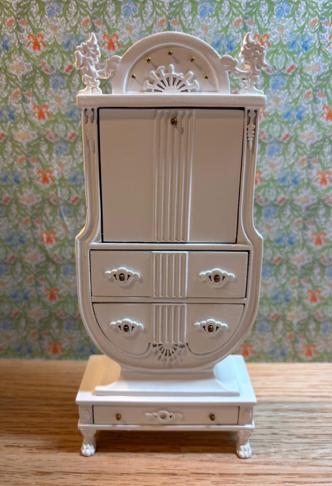 Miniature Dollhouse White Secretary/desk by Hansson - Etsy