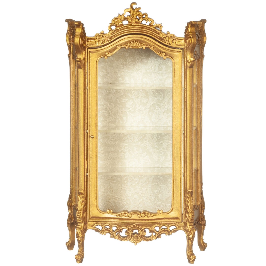New Jbm Renaissance Display Cabinet in Gold Dollhouse Miniature - Etsy