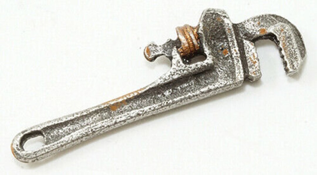 Dollhouse Miniature Pipe Wrench by Sir Thomas Thumb - Etsy