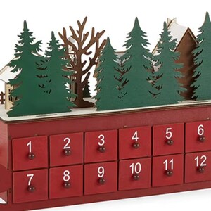 Dollhouse Minis-filled Holiday Advent Calendar - Sleigh - Etsy