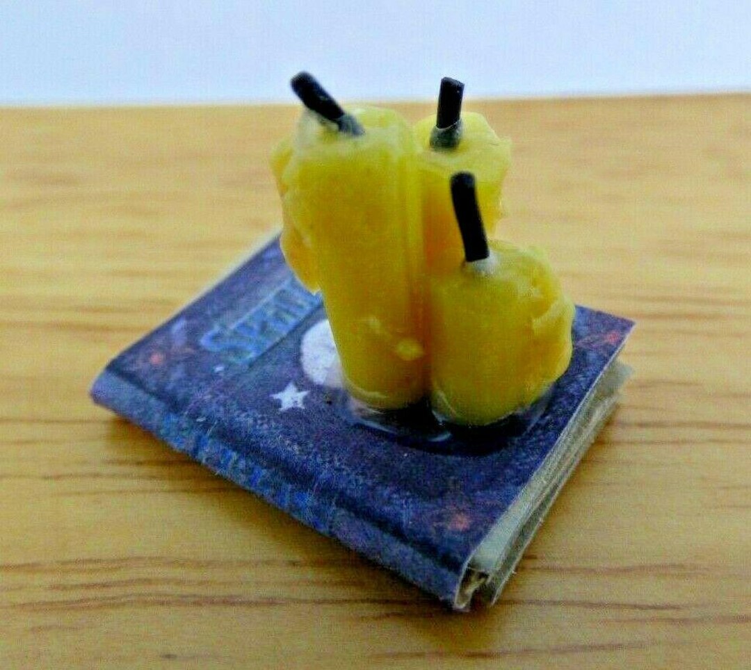 Miniature Spell Book With Candles - Etsy
