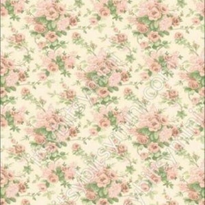 Dollhouse Miniature Wallpaper 1:12 Scale Romantic Rose Peach - Etsy