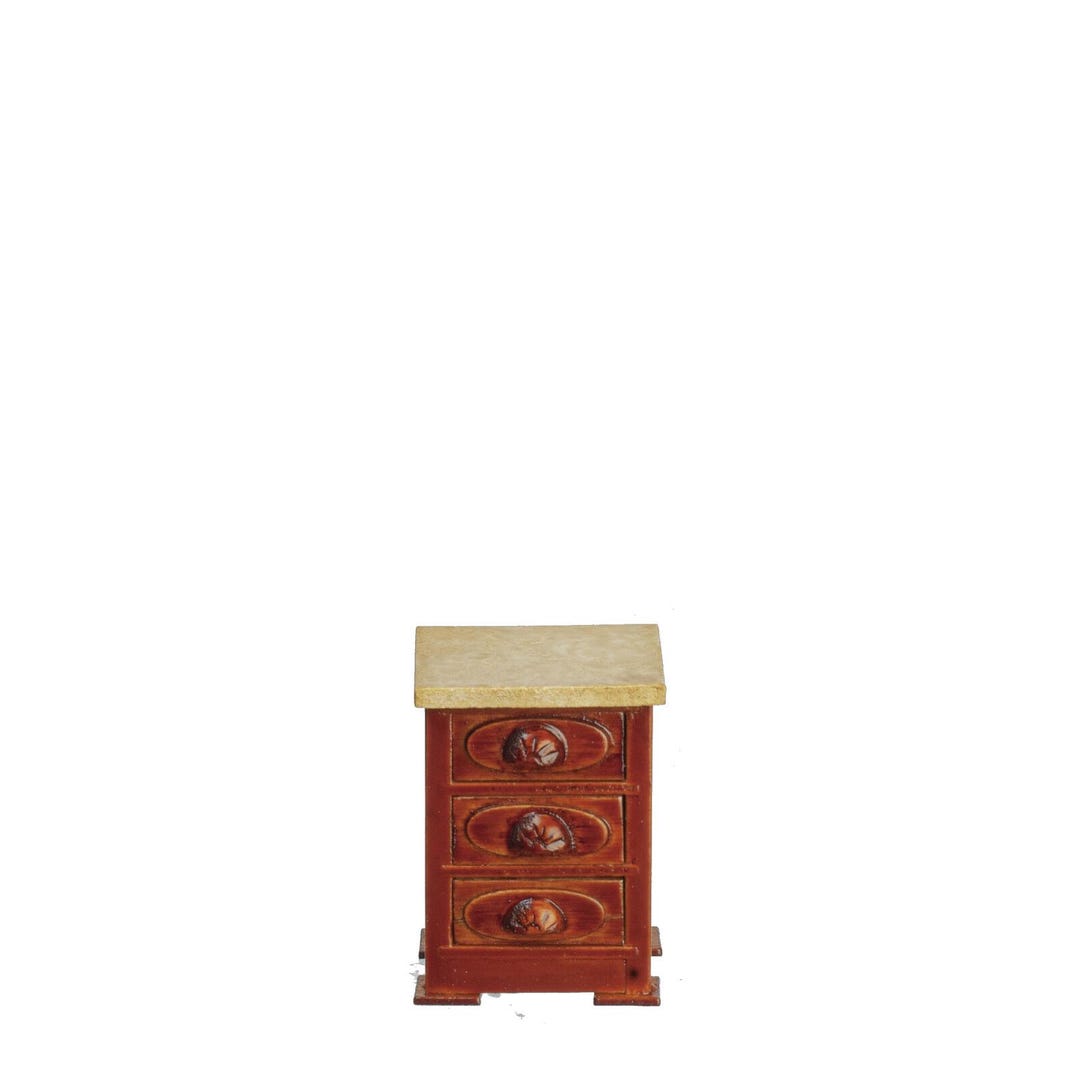 Dollhouse Miniature Victorian Night Stand, Walnut - Etsy