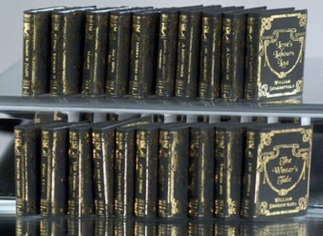 Dollhouse Miniature Set of 20 Shakespeare Books - Etsy