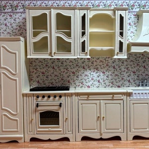 Gorgeous 7-piece Kitchen for Dollhouse in Cream - Etsy