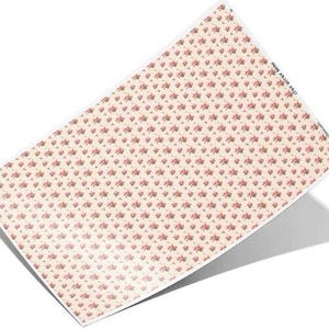 Dollhouse Miniature Wallpaper - Rose Stripes 1:12 Scale - Etsy