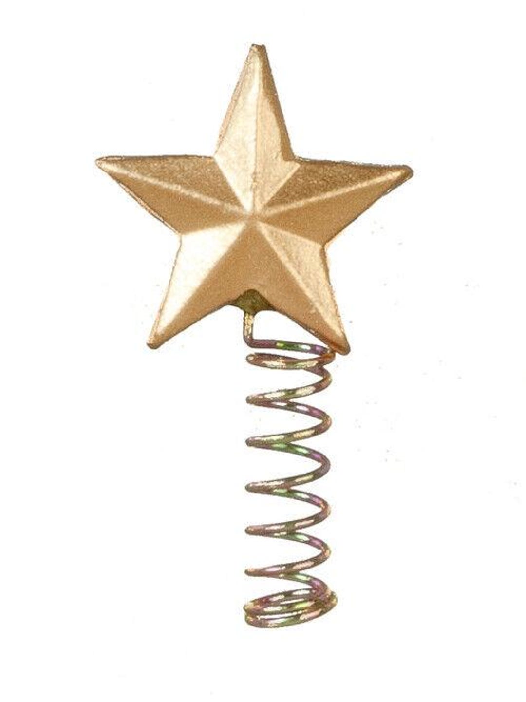 Dollhouse Miniature Gold Star Tree Topper - Etsy