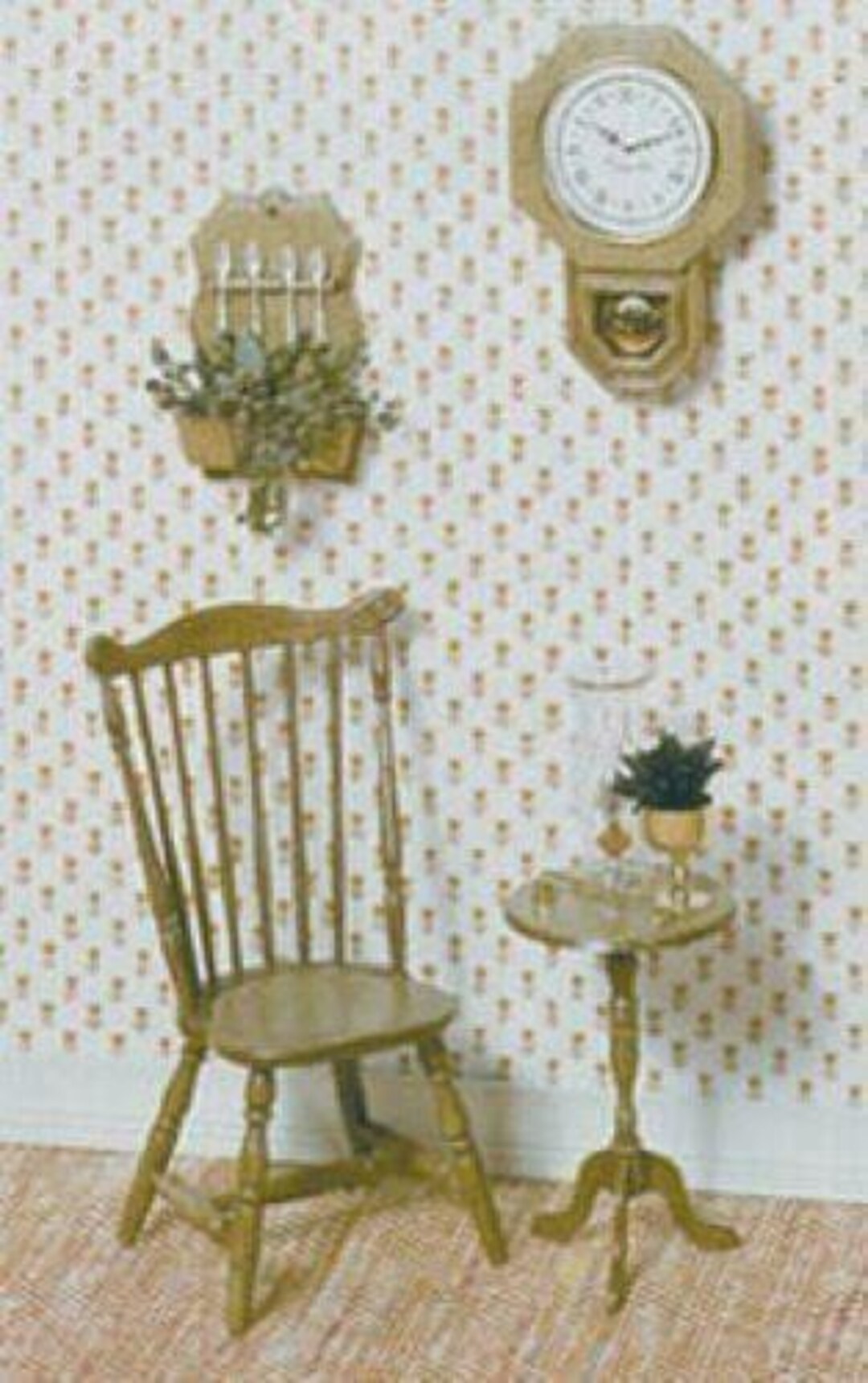 Dollhouse Miniature Duxbury Chair Kit, Brown, by Chrysnbon - Etsy