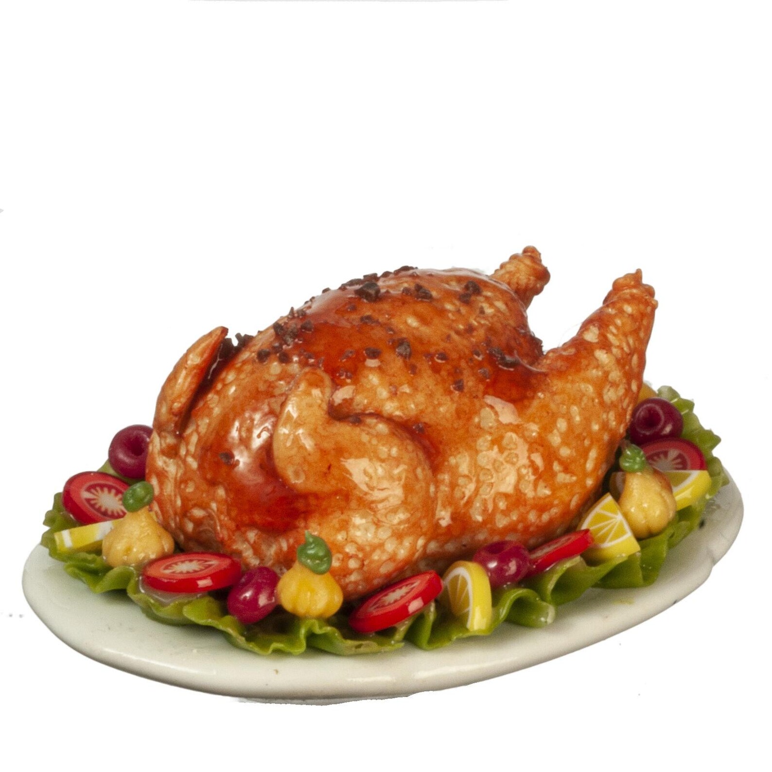 Dollhouse Miniature Turkey on Platter - Etsy