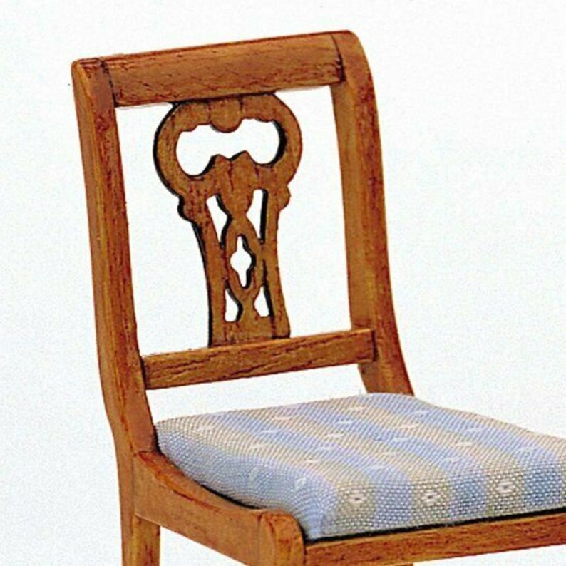 Mini Mundus Dollhouse Biedermeier Dining Chairs Set of 2 | Etsy