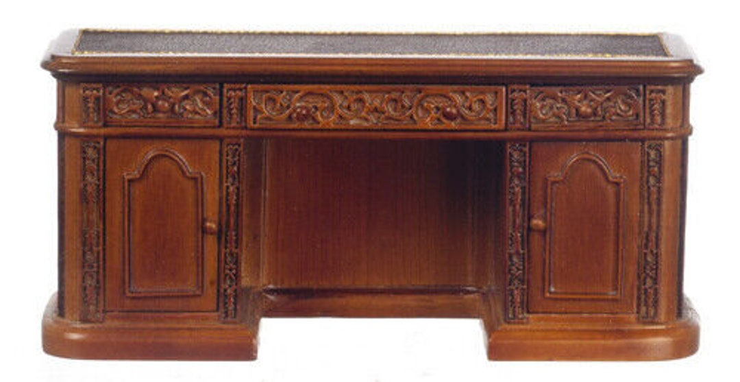 Platinum Collection - Dollhouse Miniature Resolute Credenza in Walnut ...
