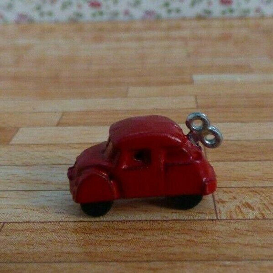 Dollhouse Miniature Wind up Car - Etsy