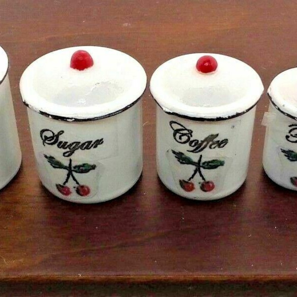 Dollhouse Miniature Canister Set - Etsy