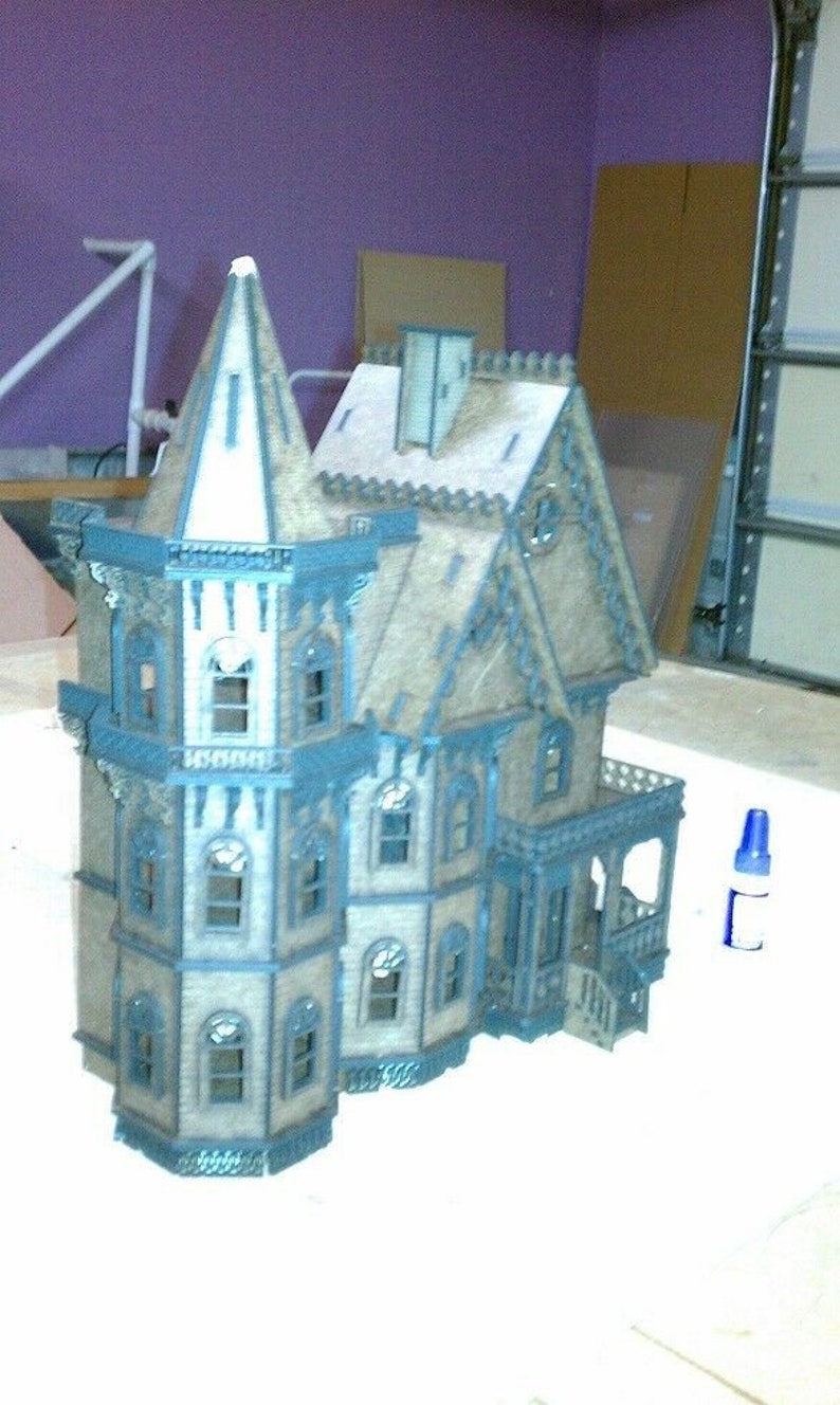 Leon Gothic 1 48 Scale Dollhouse Kit Etsy