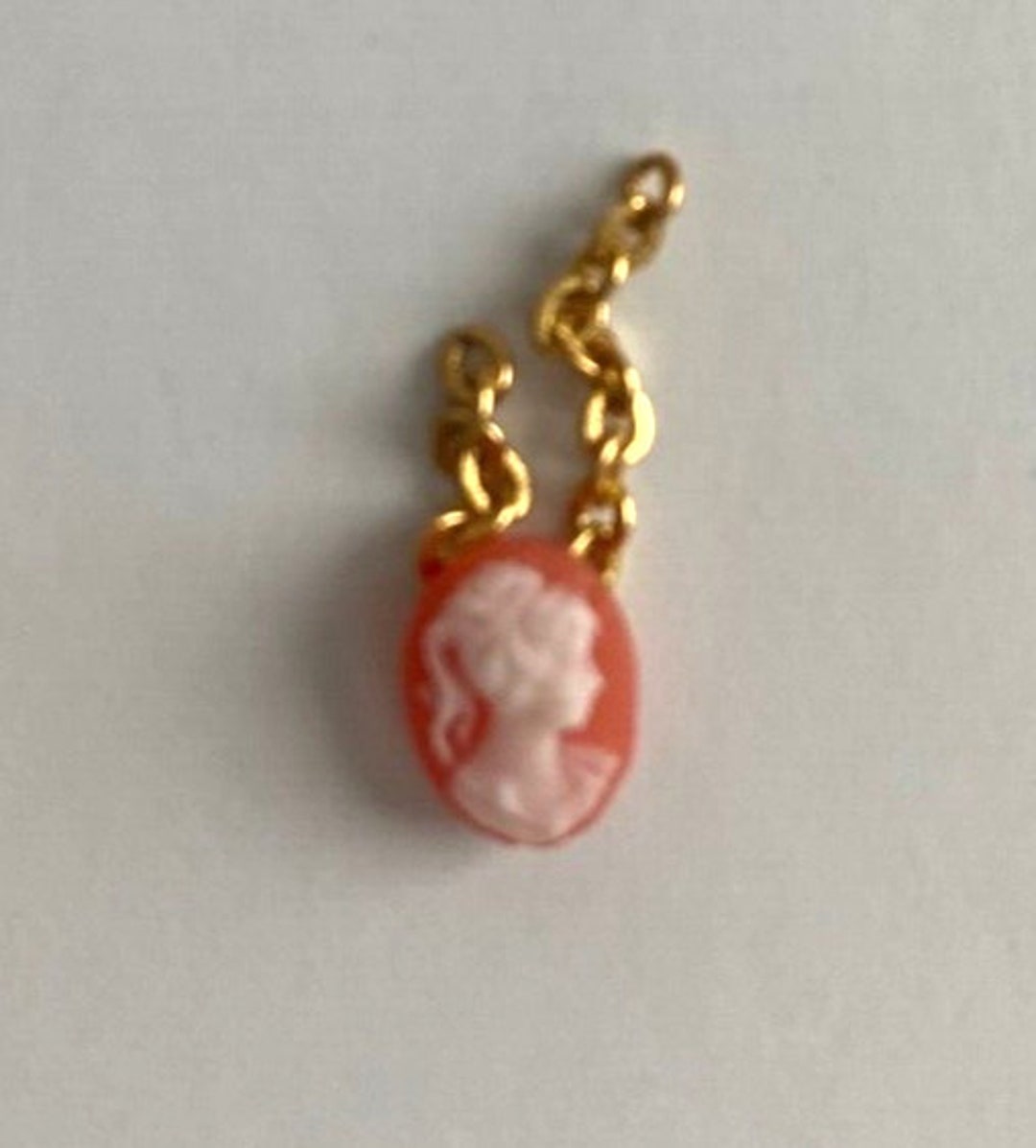 Dollhouse Miniature Cameo on Chain - Etsy