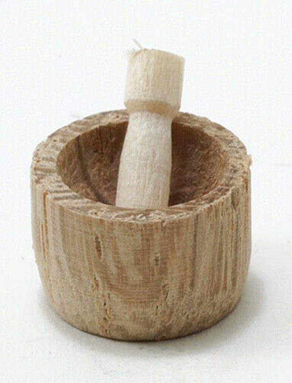 Dollhouse Miniature Small Mortar and Pestle by Sir Thomas - Etsy