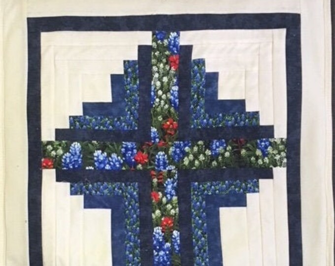 Bluebonnet Cross Quilt Kit - Etsy