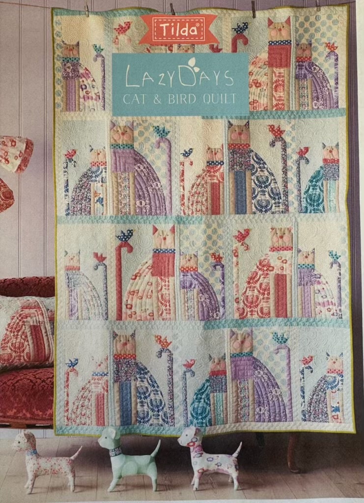 Cats & Birds by Tilda Quilt Kit - Etsy
