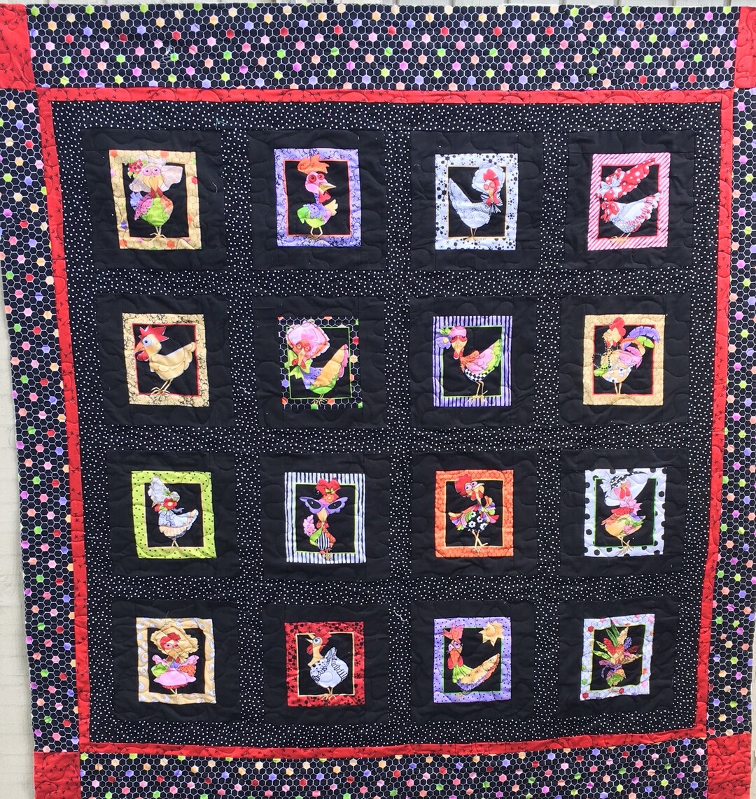 Funky Chicken Quilt Kit - Etsy