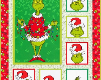 FREE Pattern With This Quilt Kit the Christmas Mischief. How the Grinch ...