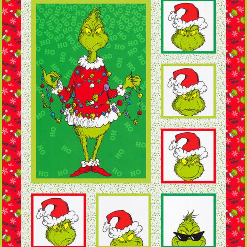 Grinch Quilt Kit - Etsy