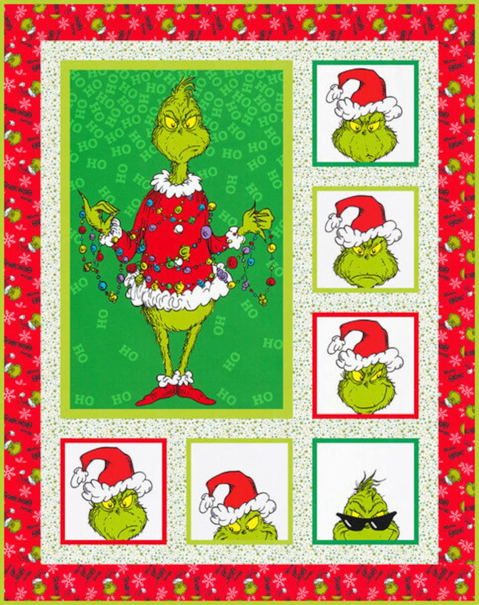 Dr Seuss' How the Grinch Stole Christmas Quilt Kit - Etsy