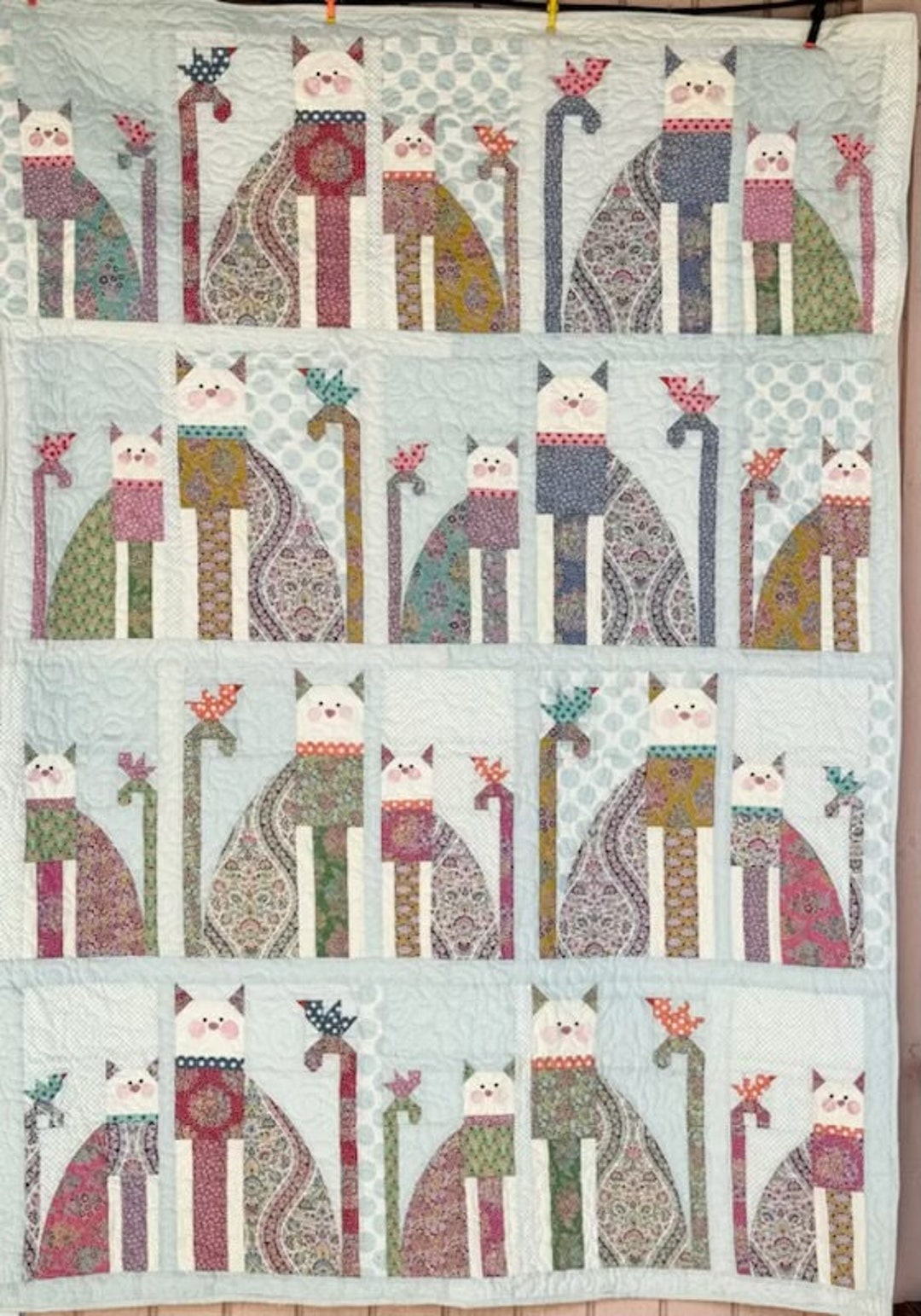 Cats & Birds by Tilda Quilt Kit - Etsy