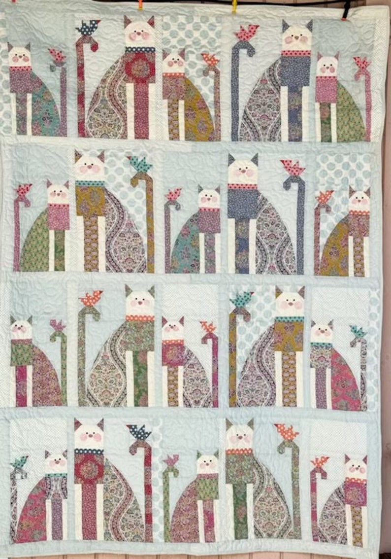 Cats & Birds by Tilda Quilt Kit - Etsy