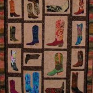 Boots, Boots, Boots Appliqué Quilt Kit - Etsy