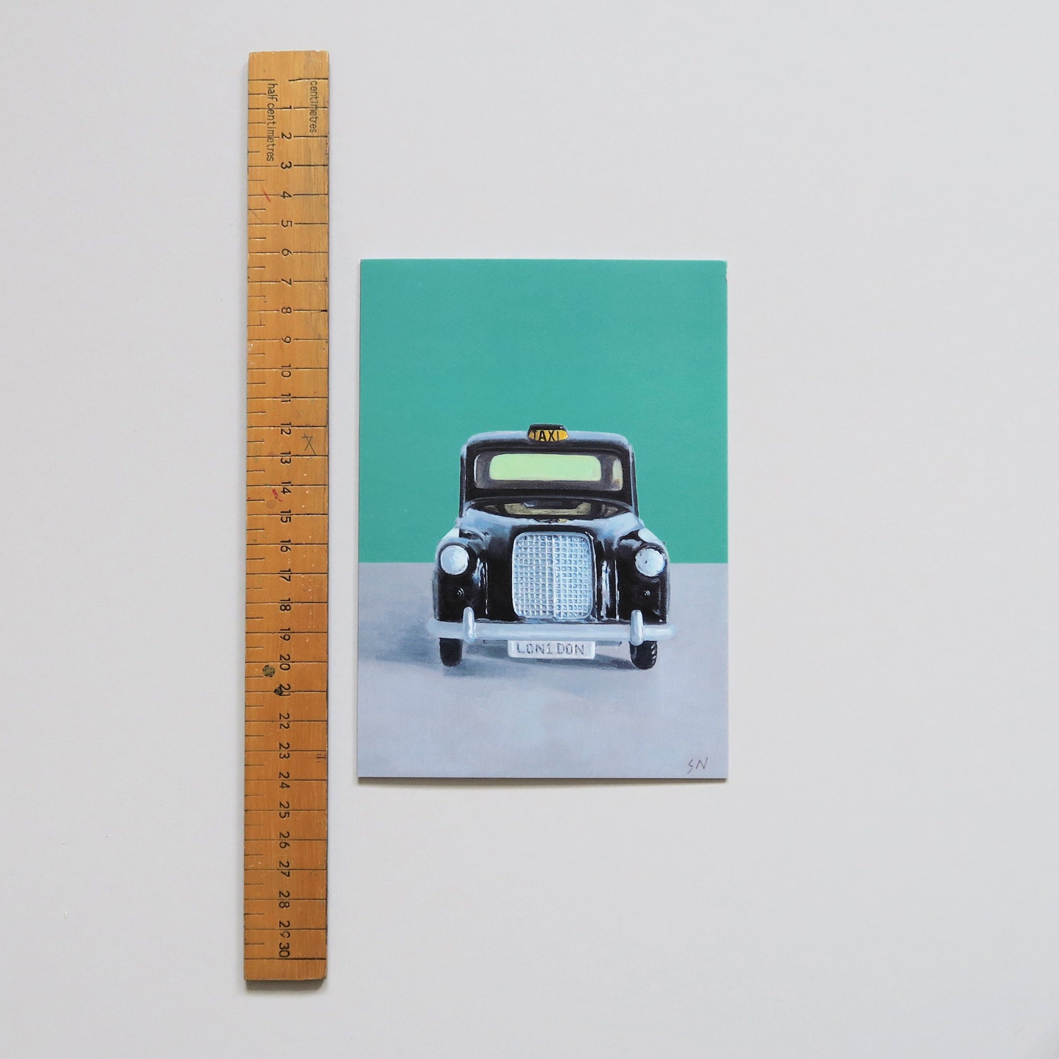 Black London Taxi Card, Black Cab Card, London Taxi Card, London Cab ...