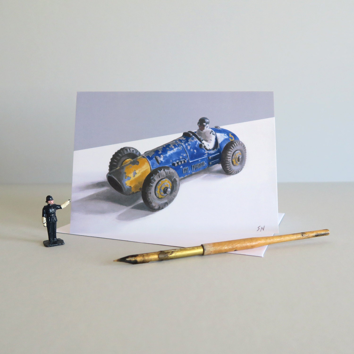 Dinky Ferrari Card, Classic Car Card, Racing Car Card, Dinky Toys Card ...