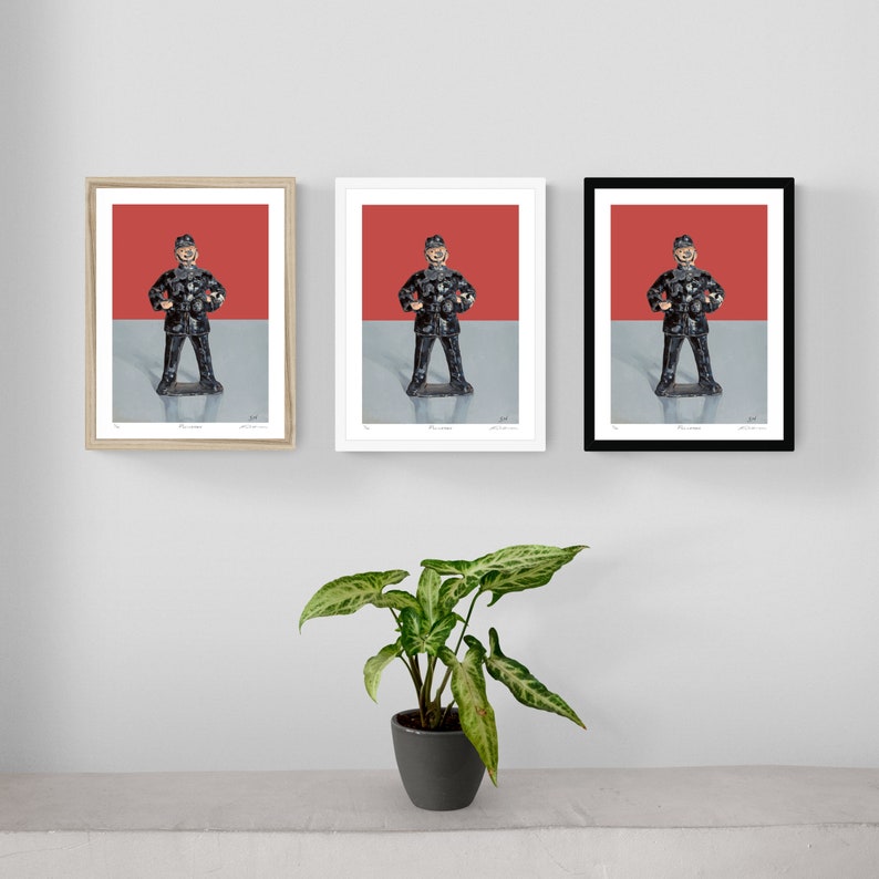 Policeman, Fine Art Print, Police Officer Gifts, British Bobby, Police ...