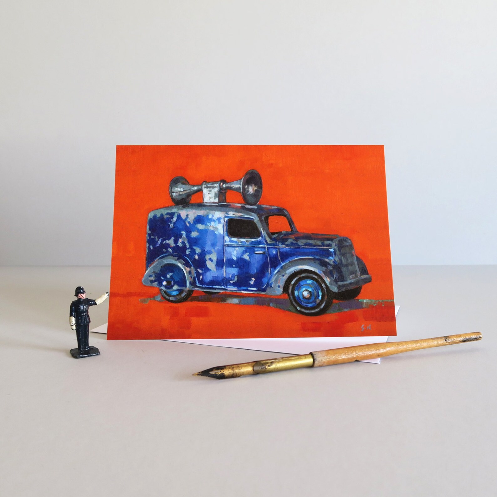 Dinky Loudspeaker Van Card, Dinky Van Card, Dinky Toys Card, Toy Cars ...