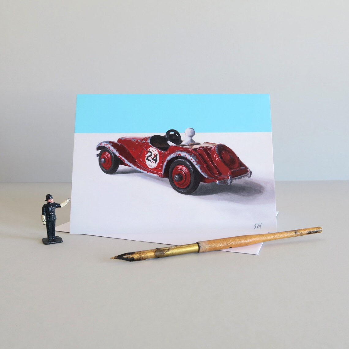 Dinky Mg Midget Card Classic Car Card Racing Car Card Dinky - Etsy
