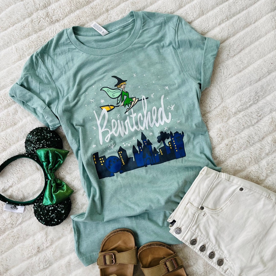 Tinkerbell Witch T-shirt Bewitched Halloween Disney World Shirt ...