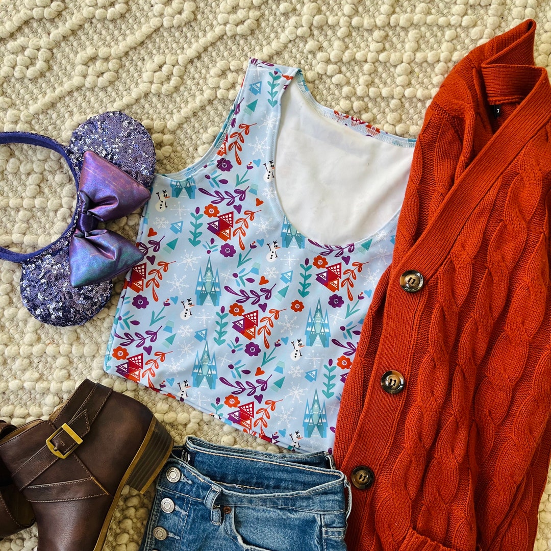 Frozen Crop Top Anna and Elsa Sisters Frozen Shirt Disney Shirt Disney ...