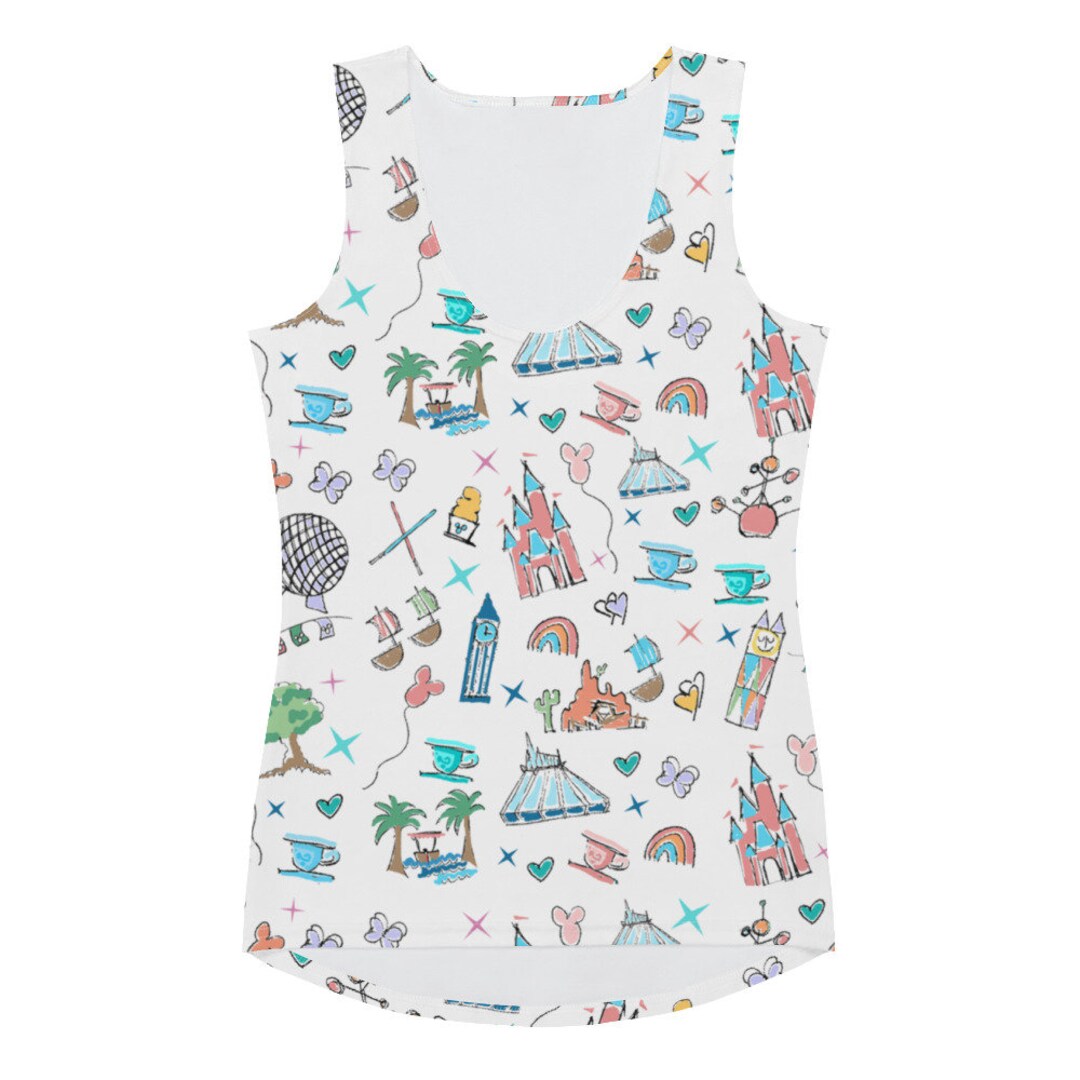 Disney Icons Walt Disney World Inspired Form Fitting Tank Top - Etsy