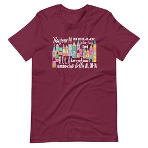 Small World Hello T-shirt Disney Small World Many Languages T-shirt - Etsy
