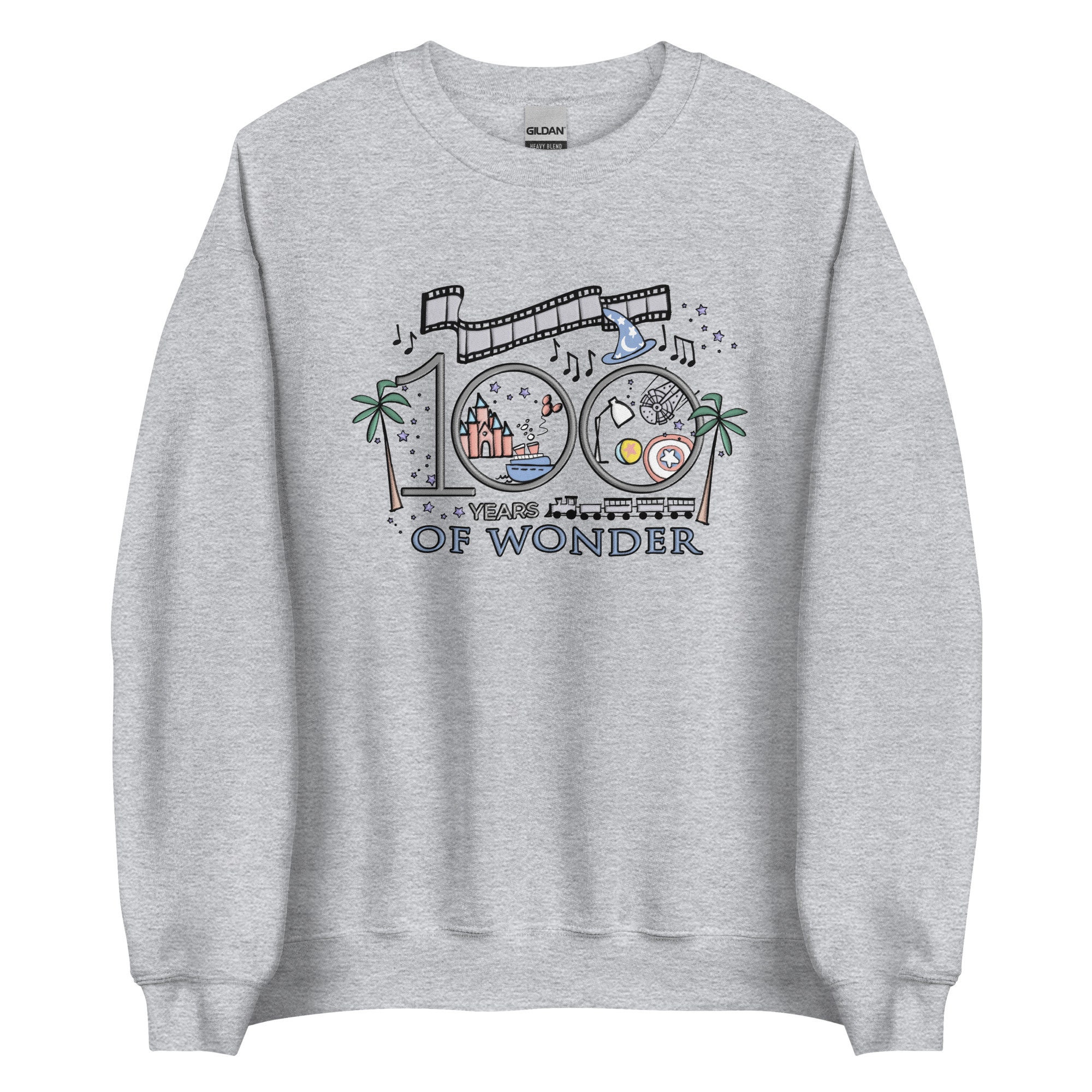 Disney 100th Anniversary Sweatshirt Disney Shirt Vacation Disney 100th Anniversary Sweatshirt Disney Shirt Vacation