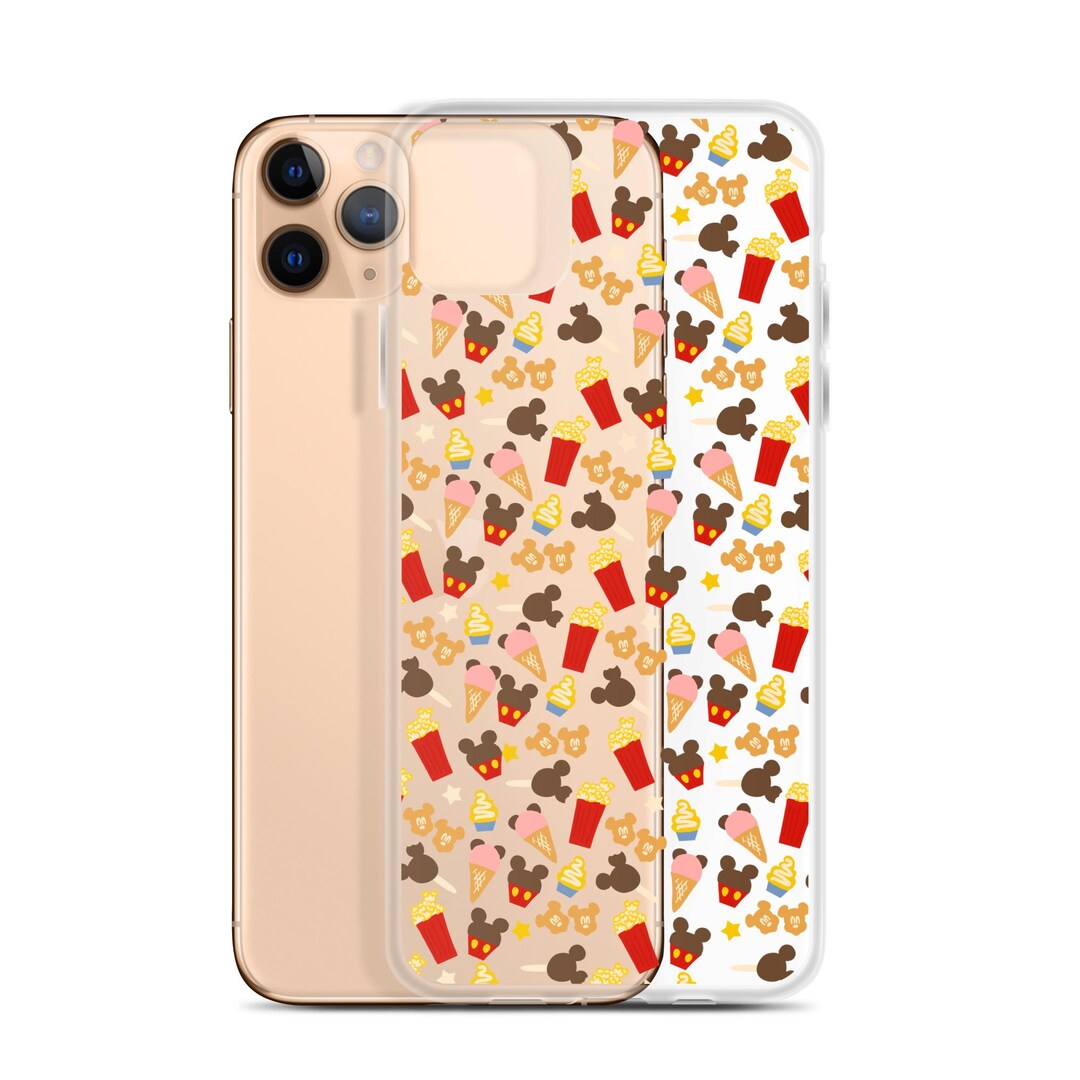 Disney Snacks iPhone Case Theme Park Snacks Popcorn, Waffles, Dole Whip ...