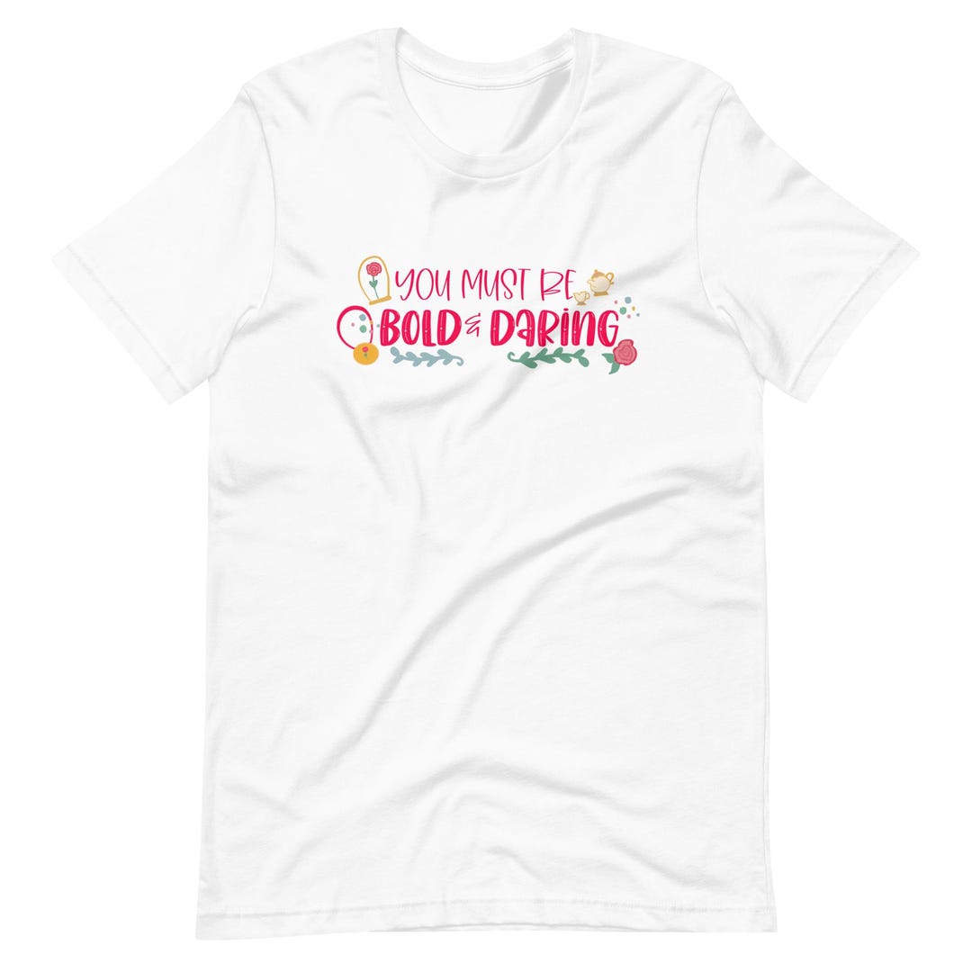 Rundisney Beauty and the Beast Bold and Daring - READY TO Ship-white ...