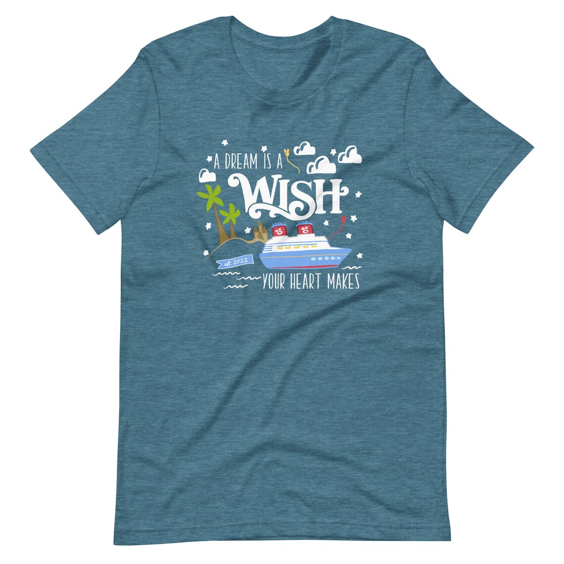 Disney Wish T-shirt Disney Cruise A Dream is a Wish Your Heart Makes ...
