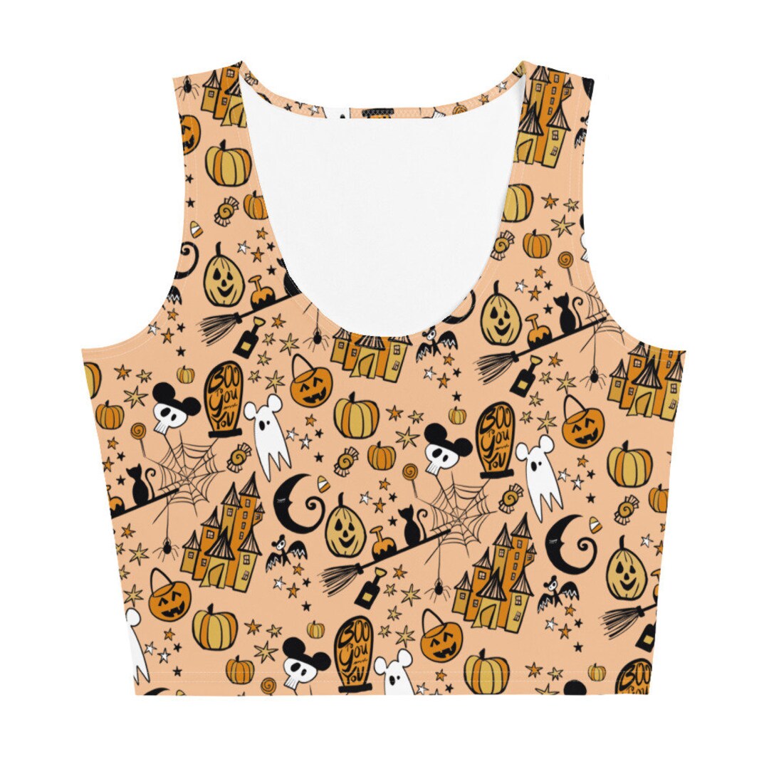 Disney Halloween Party Crop Top: Not so Scary Magic Kingdom - Etsy